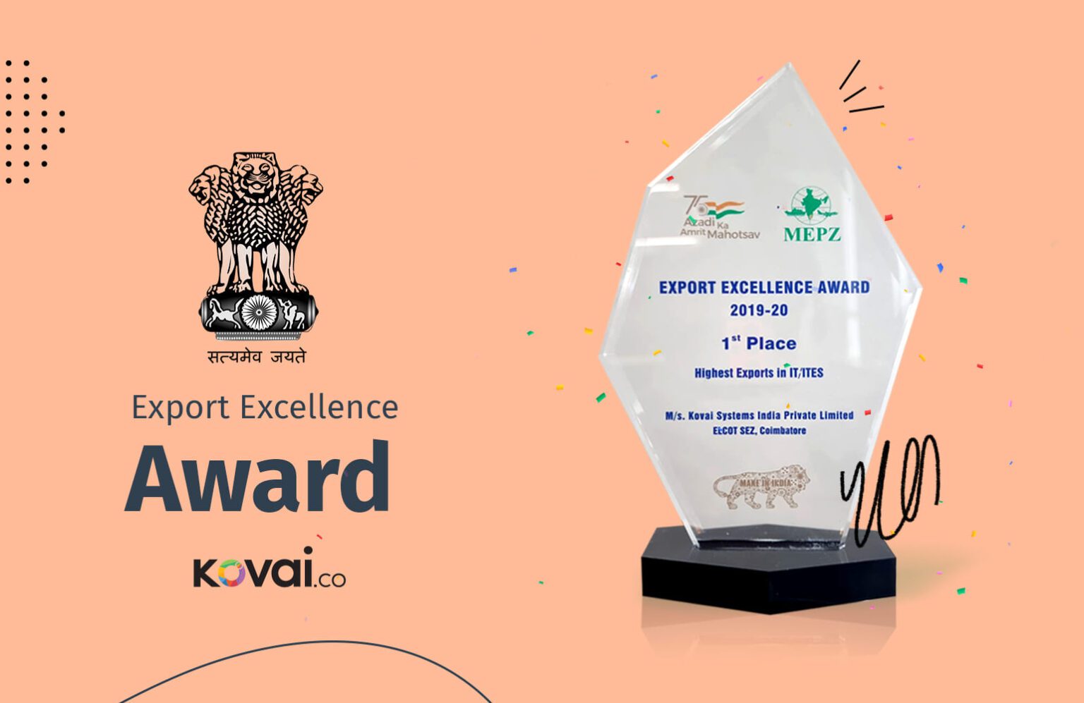 Kovai.co wins Export Excellence Award